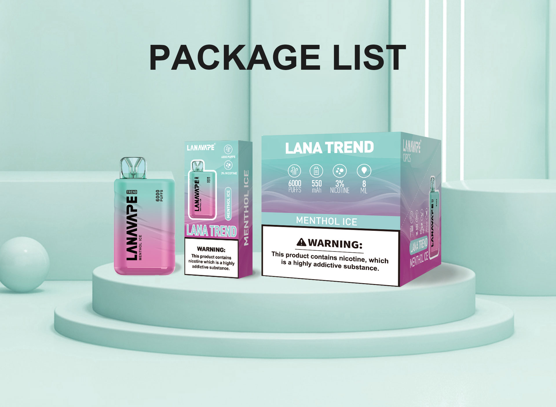 TREND 6000 PUFFS - DISPOSABLE VAPE - LANAVAPE