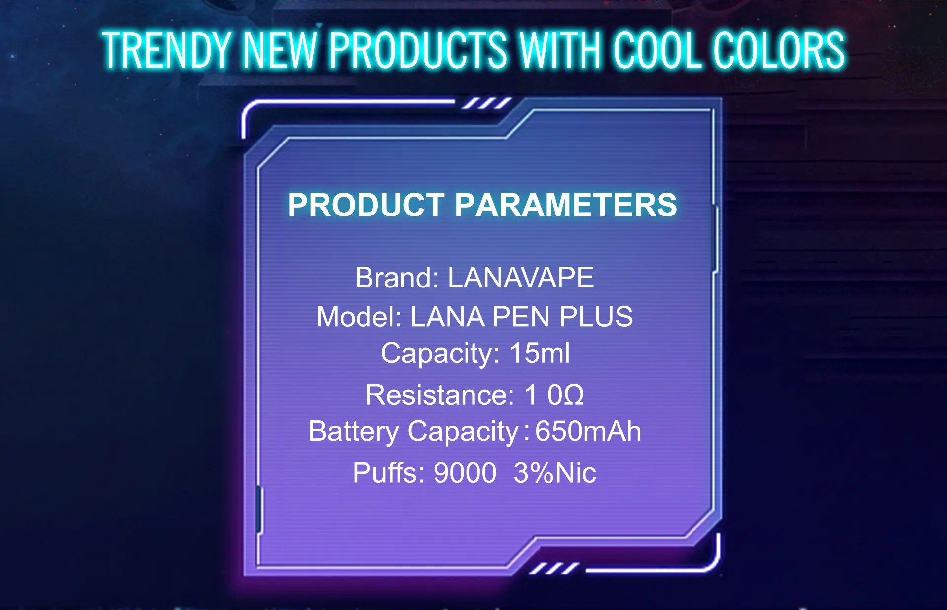 PEN PLUS 9000 PUFFS - DISPOSABLE VAPE - LANAVAPE