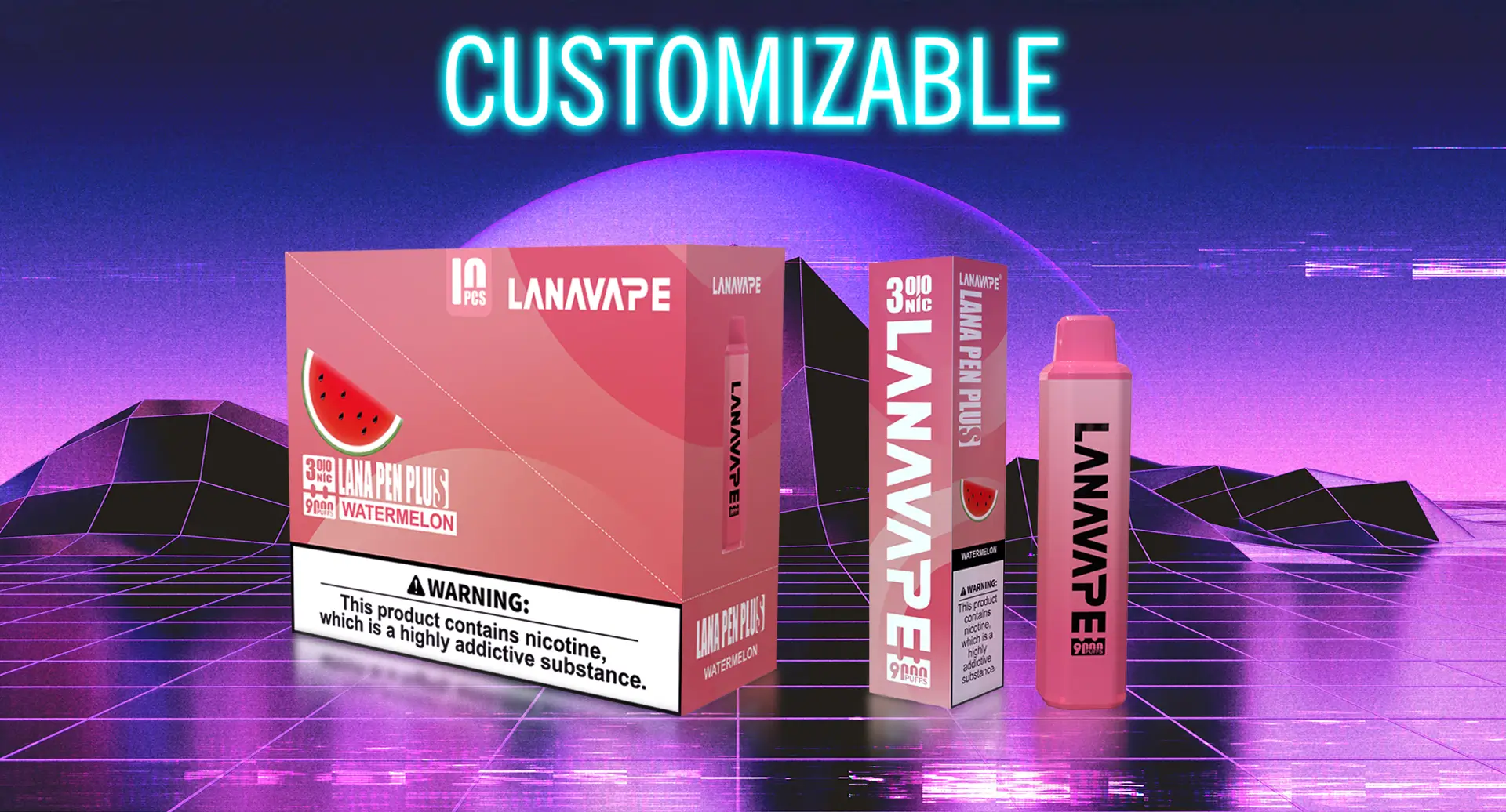 PEN PLUS 9000 PUFFS - DISPOSABLE VAPE - LANAVAPE