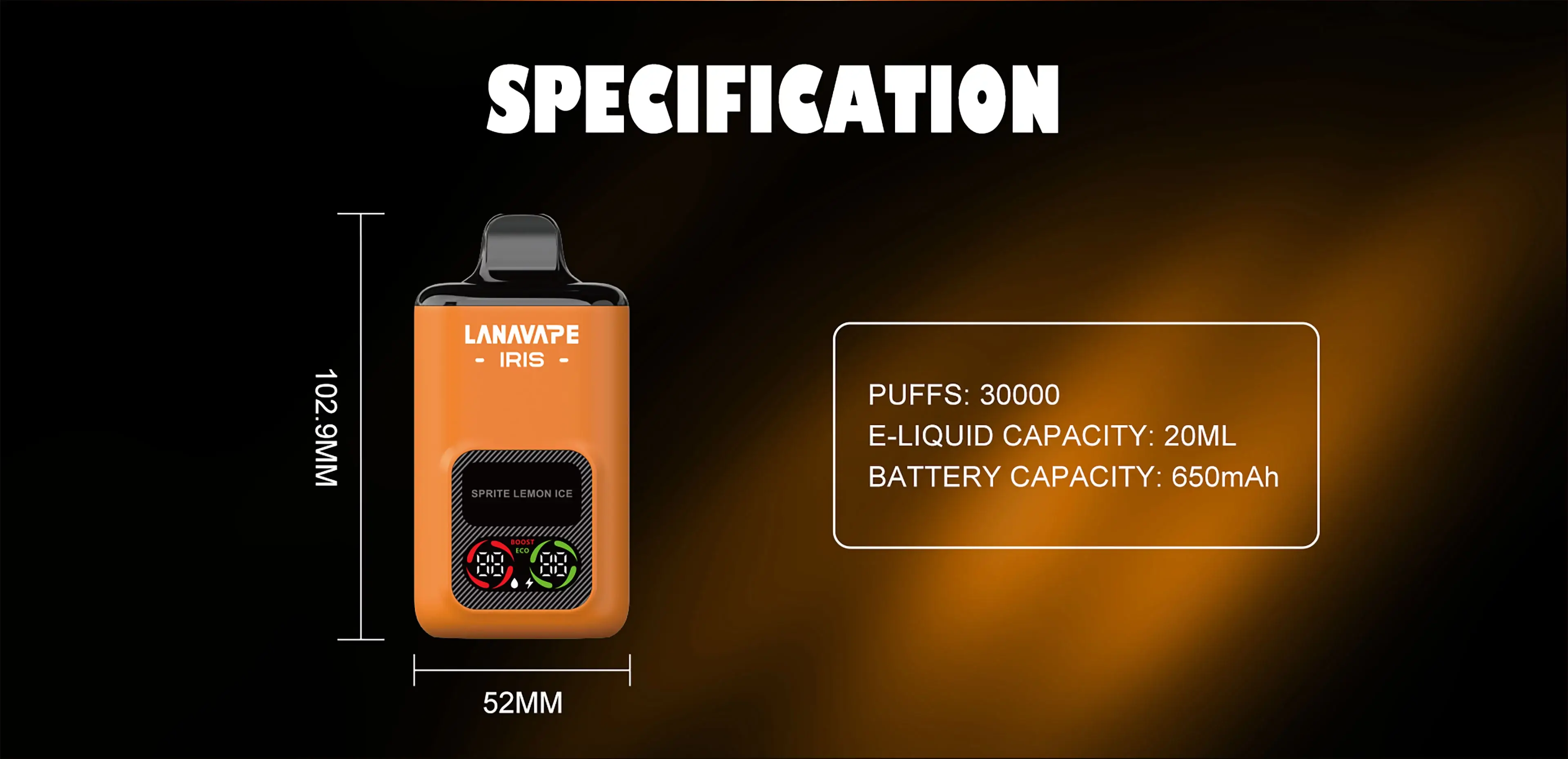 LANA IRIS 30000 Puffs Dual Mesh Disposable Vape - DISPOSABLE VAPE ...